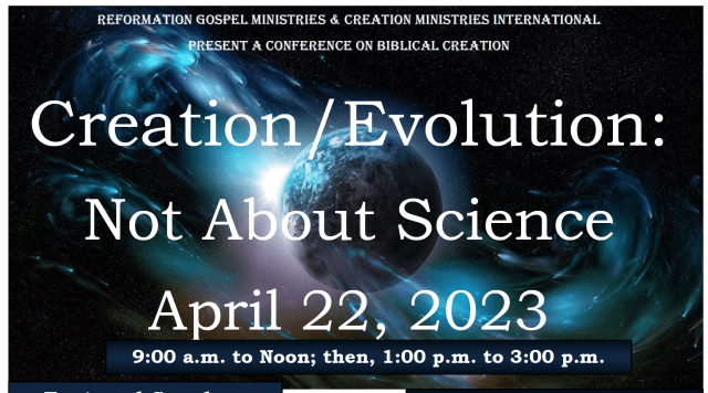 Creation/Evolution Seminar at Zion and N Iowa! | Zion Evangelical ...